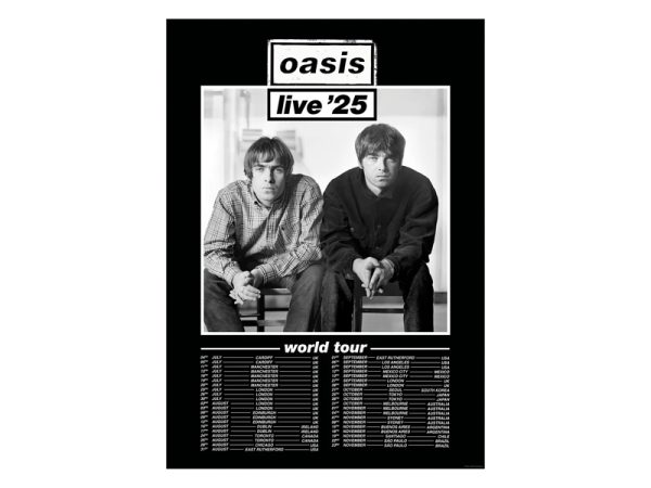 Oasis Wonderwall Live 25 World Tour Poster – Live Shows